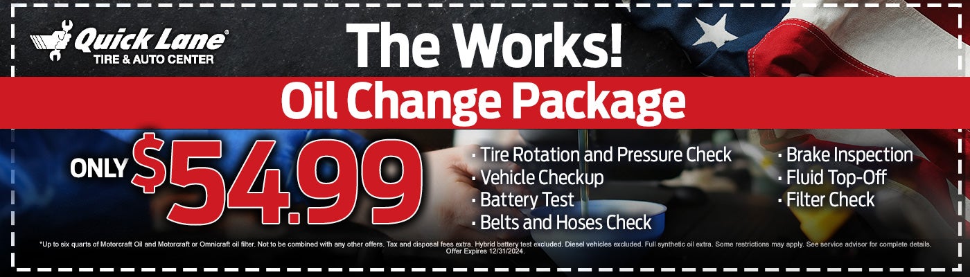 Ford The Works Oil Change Price